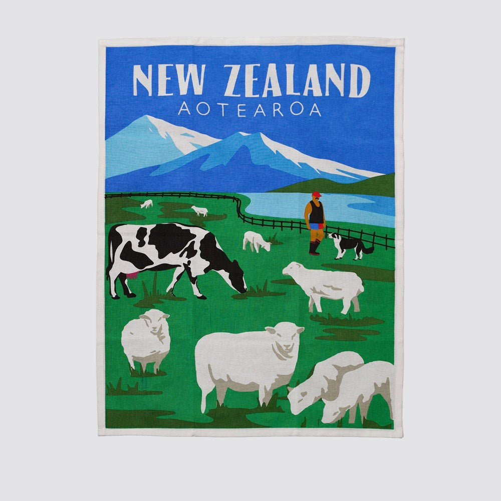 Moana RD Tea Towel - 'Farming' – Acquisitions New Zealand