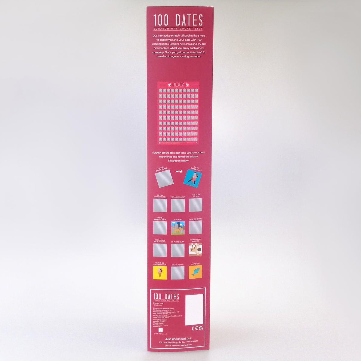 100 Dates - Scratch-Off Bucket List Poster – Acquisitions New Zealand